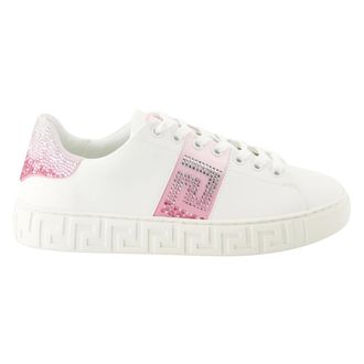 Versace Kristall Greca K&ouml;rbe f&uuml;r Frauen - - Shoes - Damen - Wei&szlig; - 40 EU