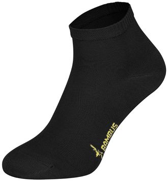 Tobeni 6 Paar Damen Herren Bambussocken Kurz Bambus Quarter Socken Unisex Farbe Schwarz Gr&ouml;sse 47-50