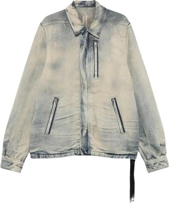 Rick Owens Veste zipp&eacute;e dissimul&eacute;e - Femme - Vestes - Bleu - Taille: 44 FR