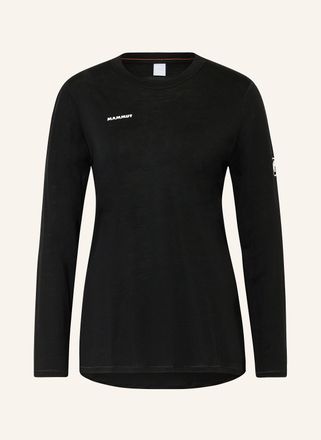 Mammut Mammut Longsleeve Tree Wool Mit Merinowolle schwarz