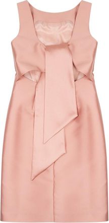 Alberta Ferretti Satin Midi Dress - Pink