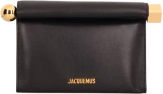 Jacquemus Le Sac Rond Carr&eacute; - Femme - Sacs - Noir - Taille: ONE Size