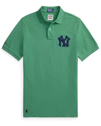 Ralph Lauren Piqu&eacute;-Poloshirt mit New York Yankees-Stickerei in
