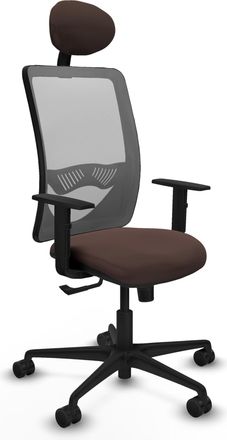 Piqueras y Crespo Stuhl mit Lendenwirbel- und Nackenst&uuml;tze Zulema mit 1D-Armlehnen und festem Kopfteil, ausgestattet mit Sincro 3 Positionen und Schneideschaum. Mit Rol