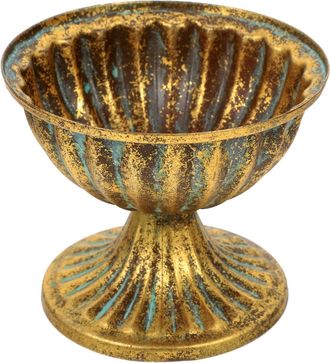 Yardwe Eisenblumentopf Vintage Retro Pflanzer Dekorative Vase Hochzeitsdeko Desktop Blumentopf F&uuml;R Blumenarrangement Und Pflanzen Zuhause Balkon