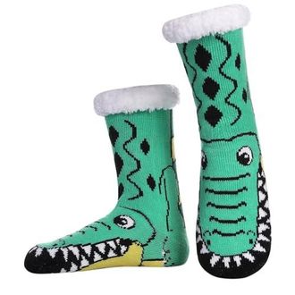 Generic Chaussettes Chaussons Homme Hiver Chaudes Antid&eacute;rapantes Chaussette Pantoufle Thermiques Polaire Chaussettes Chaussons Antid&eacute;rapantes pour Homme Therm