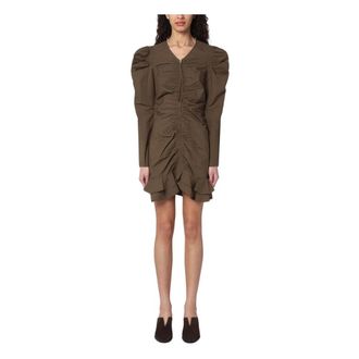 Isabel Marant Baumwollkleider f&uuml;r Frauen - - Dresses - Damen - Gr&uuml;n - XS