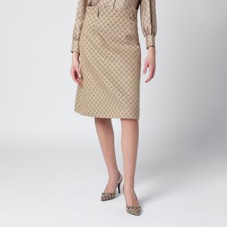 Gucci Rock aus GG-Canvas aus Baumwolle