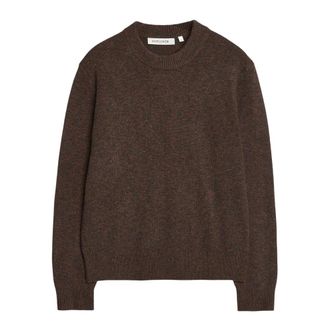 Sunflower Rippstrick-Pullover mit Rundhalsausschnitt - - Knitwear - Herren - Braun - S