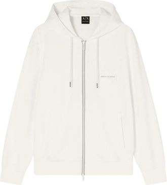 A|X Armani Exchange Homme, Sweatshirts et sweats &agrave; capuche, Beige, Taille: L Sweat &agrave; capuche zipp&eacute;