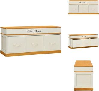 vidaXL Vidaxl - Banc dentr&eacute;e de rangement &agrave; chaussures - Banc Coffre - Banc Rangement - Banc Entr&eacute;e - Meuble Rangement - Mobilier Int&eacute;rieur