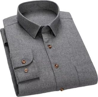Generic Chemise &agrave; manches longues pour homme, coupe ajust&eacute;e, chemise formelle douce &agrave; carreaux d&eacute;contract&eacute;s hauts ray&eacute;s bureau, 257, 4XL