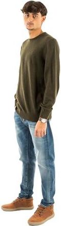 Barbour Pull Hiver Essential Lambswool Crew Neck gn71 Seaweed XXL
