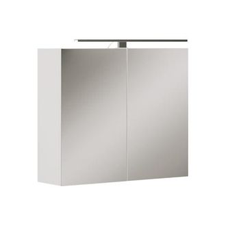 Vicco Armoire de Toilette Lavio, Blanc, 70x60cm avec &eacute;clairage LED