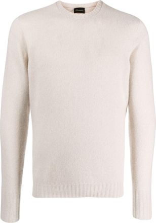 Drumohr Kaschmirpullover mit rundem Ausschnitt - Nude