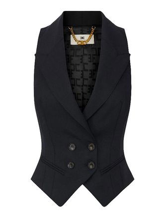 Elisabetta Franchi Gilet - Noir