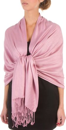 Sakkas 78 x 28 Eco-Friendly Bamboo Rayon weiche Fest Pashmina Schal/Wrap/Stola - Mauve