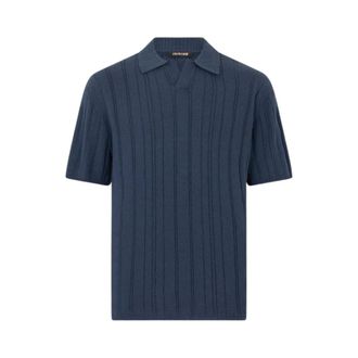 Roberto Cavalli Herren, Strickwaren, Blau, LGr&ouml;&szlig;e