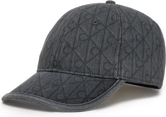 Calvin Klein Cap Denim Emblem Burnout LV04D5048G Grau