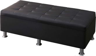 Generic Schuhbank Mit Aufbewahrungsbank Aus PU-Leder - 100 X 40 X 50 cm, Multifunktionaler Schuhwechsel-Organizer, for Fußstütze Im Wohnzimmer, Schlafzimmer, 