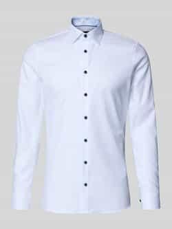 Olymp No. 6 Super Slim Fit Business-Hemd mit Kentkragen