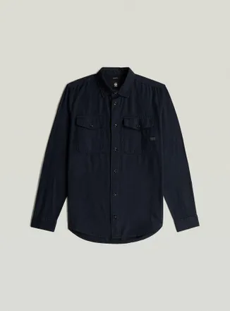 G-Star Langarmshirt Marine Slim Hemd