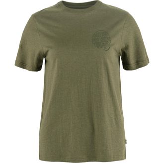 Fj&auml;llr&auml;ven Damen Hemp Blend Out Here W T-Shirt, Gr&uuml;n, Small