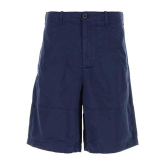 Ten c Blaue Stretch-Baumwoll-Bermuda-Shorts - - Shorts - Herren - Blau - XL