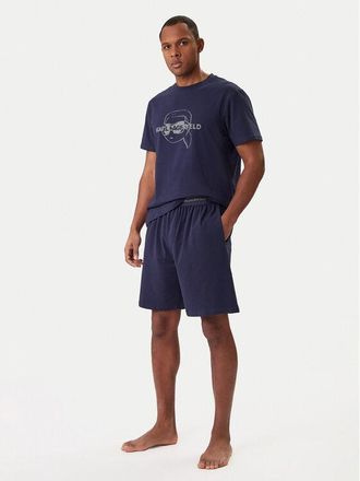 Karl Lagerfeld Pyjama B1M45005 Dunkelblau Regular Fit