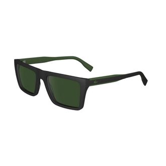 Lacoste Homme, Accessoires, Noir, Taille: 56 MM Lunettes de soleil rectangulaires