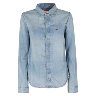 Diesel Femme, Blouses et Chemises, Bleu, Taille: 36 FR De-Eazy Denim Shirt