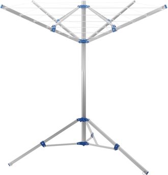 Haba Camping-Trockner W&auml;schespinne 15 Meter Leine, Metall, Spannweite 152 cm, H&ouml;he 180 cm, Tragetasche f&uuml;r Bekleidung