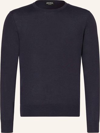 Ermenegildo Zegna Zegna Cashmere-Pullover Mit Seide blau