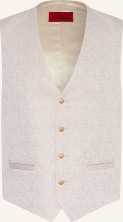 Wilvorst Wilvorst Anzugweste Slim Fit beige