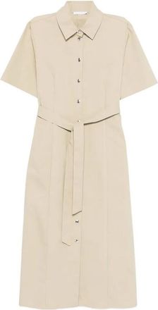 Patrizia Pepe Robe Au Genou - Beige