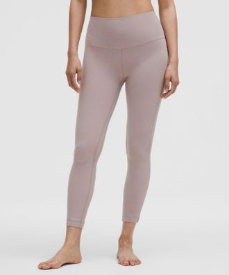 lululemon Align Leggings HB f&uuml;r Frauen - 63 cm - Gr&ouml;&szlig;e 10 in Mauve Grey