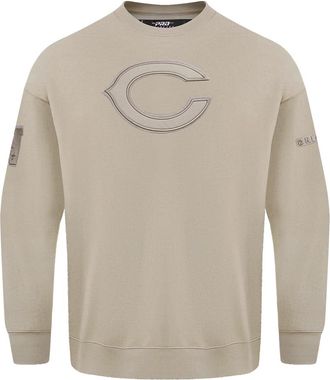 Pro Standard Mens NFL Chicago Bears Neutral Crewneck Sweatshirt Taupe XL