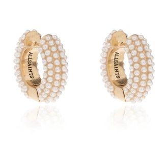 AllSaints Femme, Accessoires, Jaune, Taille: ONE Size Brass Earrings