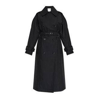 Sportmax Femme, Manteaux, Noir, Taille: 42 FR Gocce Trench Coat