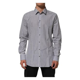 Dolce & Gabbana Gold Dress Shirt - - Shirts - Herren - Schwarzk - 2XL