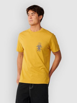 Rip Curl Search Icon T-Shirt mustard gold