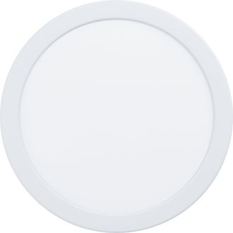 Eglo LED Deckenleuchte Fueva 5, &Oslash; 21 cm, 1 flammige Aufbauleuchte aus Stahl und einer Kunststoff Leuchtfl&auml;che, Deckenlampe in Wei&szlig;, LED Aufbaulampe warmwei