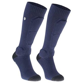ION Shin Pads BD-Sock Chaussettes de v&eacute;lo Unisexe Indigo Bleu (Bleu, 35-38)