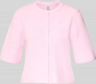 Pieces Boxy Fit Strickjacke aus Rippstrick Modell SILLY