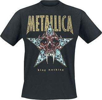 Metallica King Nothing_Men_BL_TS:2XL T-Shirt, Noir (Black Black), XX-Large Homme