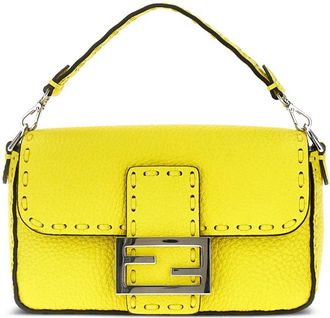 Fendi mini sac &agrave; main Baguette - Jaune