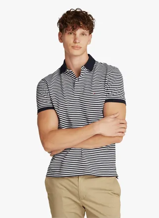 Tommy Hilfiger Polo droit en piqu&eacute; de coton