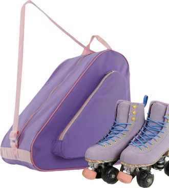 Generico Tragetasche f&uuml;r Rollschuhe, Rucksack mit verstellbaren Riemen, Tragetasche f&uuml;r Rollschuhe f&uuml;r M&auml;dchen, f&uuml;r Skiausr&uuml;stung, Reisen, Kinder, Frauen, M&auml;nn