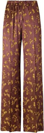 Dries Van Noten Penn Pants - Femme - Pantalons - Violet - Taille: 44 FR