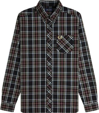 Fred Perry Homme, Chemises, Noir, Taille: 2XL Blouses & Chemises